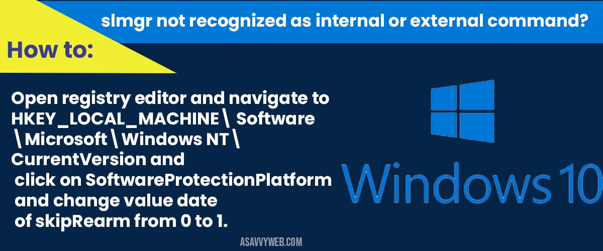 Slmgr is not recognized as internal or external command - irelandsno