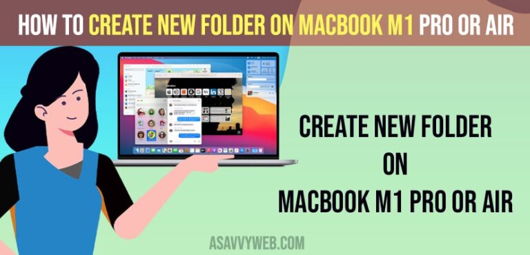 How To Create New Folder On MacBook M1 Pro Or Air A Savvy Web