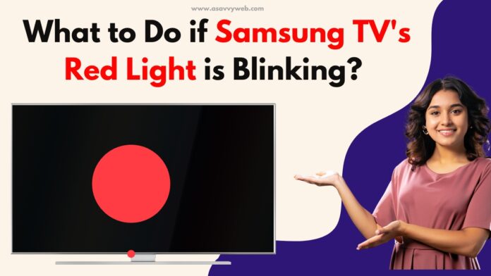 Samsung TV Red Light Blinking? How to Fix the 2, 4, or 6 Flash Error ...