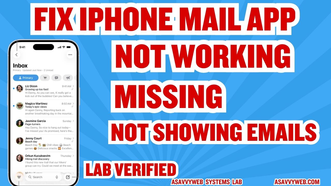 iPhone Mail App Not Working? 8 Fixes for Missing Emails & Crashes (2026 ...